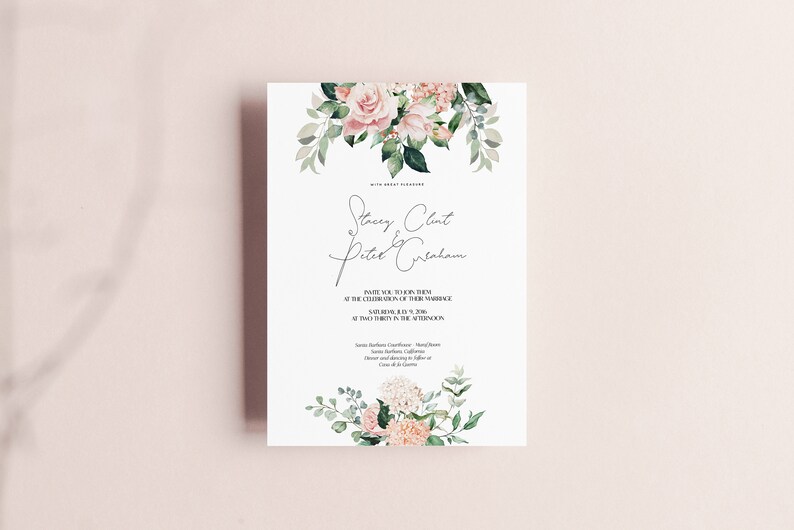 Clair & Blush Watercolor Blush Graphic Set Summer Floral - Etsy