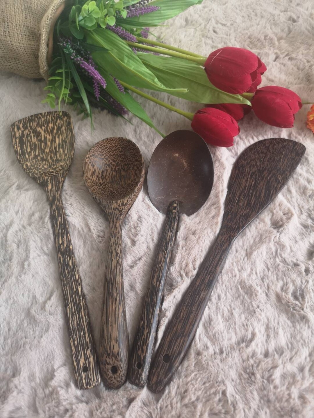 4-piece Kitchen Utensil Set # Ladle # Natural Ladle #kitchen Utensil ...