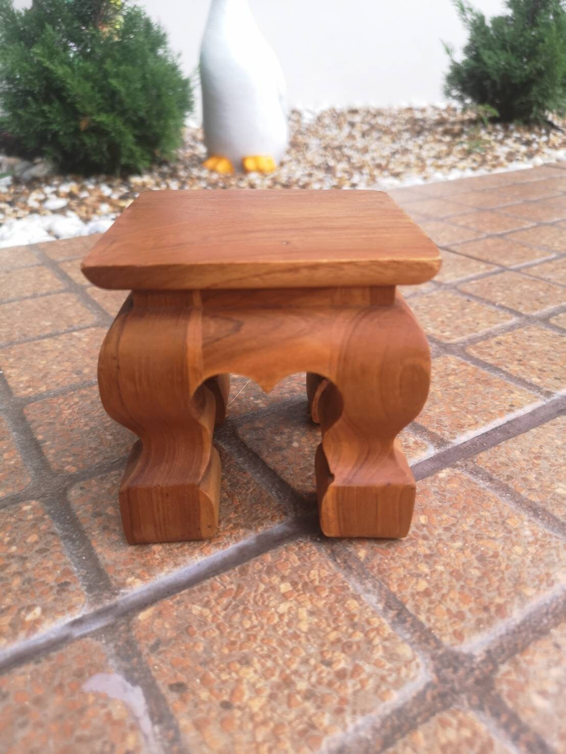 Miniature Buddha table Teak wood Buddha stand. | Etsy