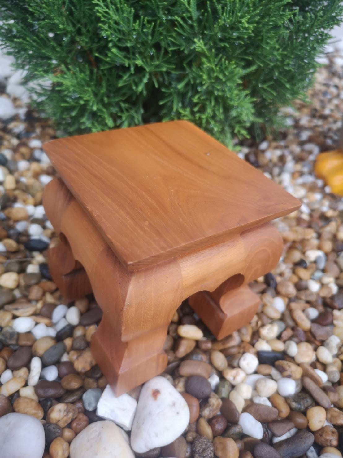 Miniature Buddha table Teak wood Buddha stand. | Etsy