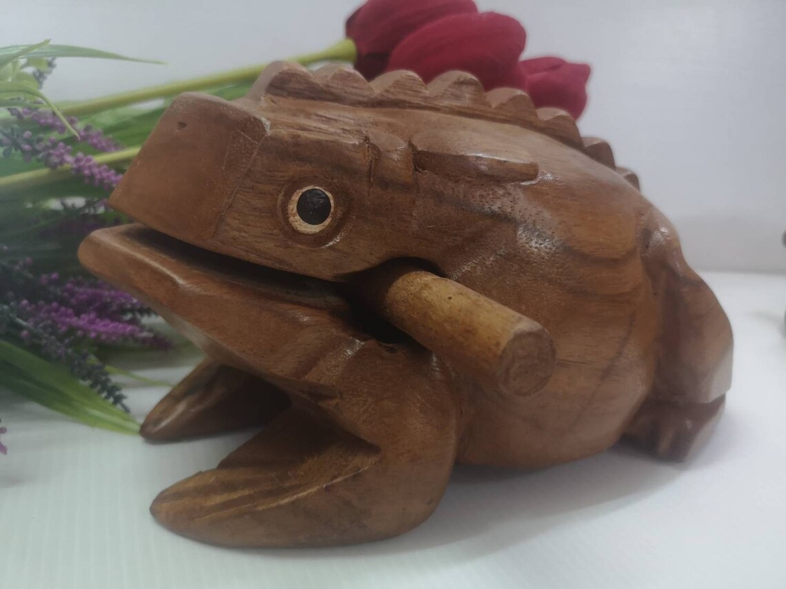 Wooden Frog Sounding Wooden Frog Toys. | Etsy