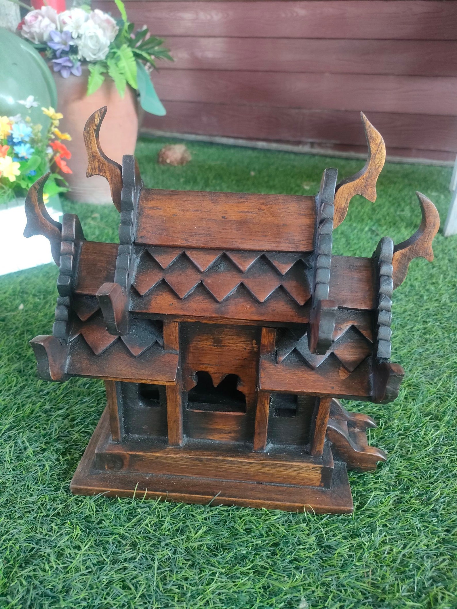 Thai Style Wooden House Thai House Altar. | Etsy