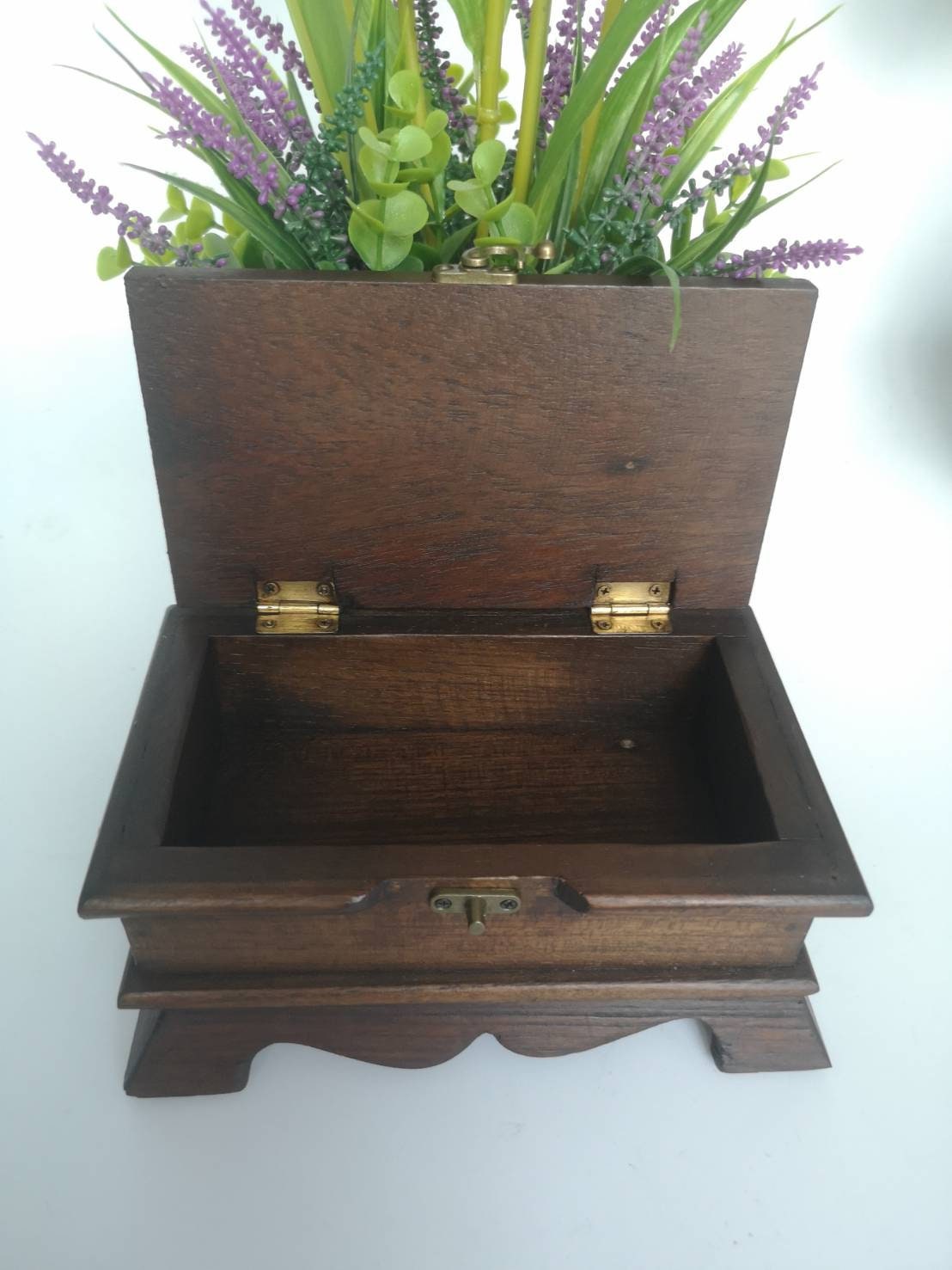 Wooden Storage Box / Natural Teak Wood Box / Jewelry Box / - Etsy