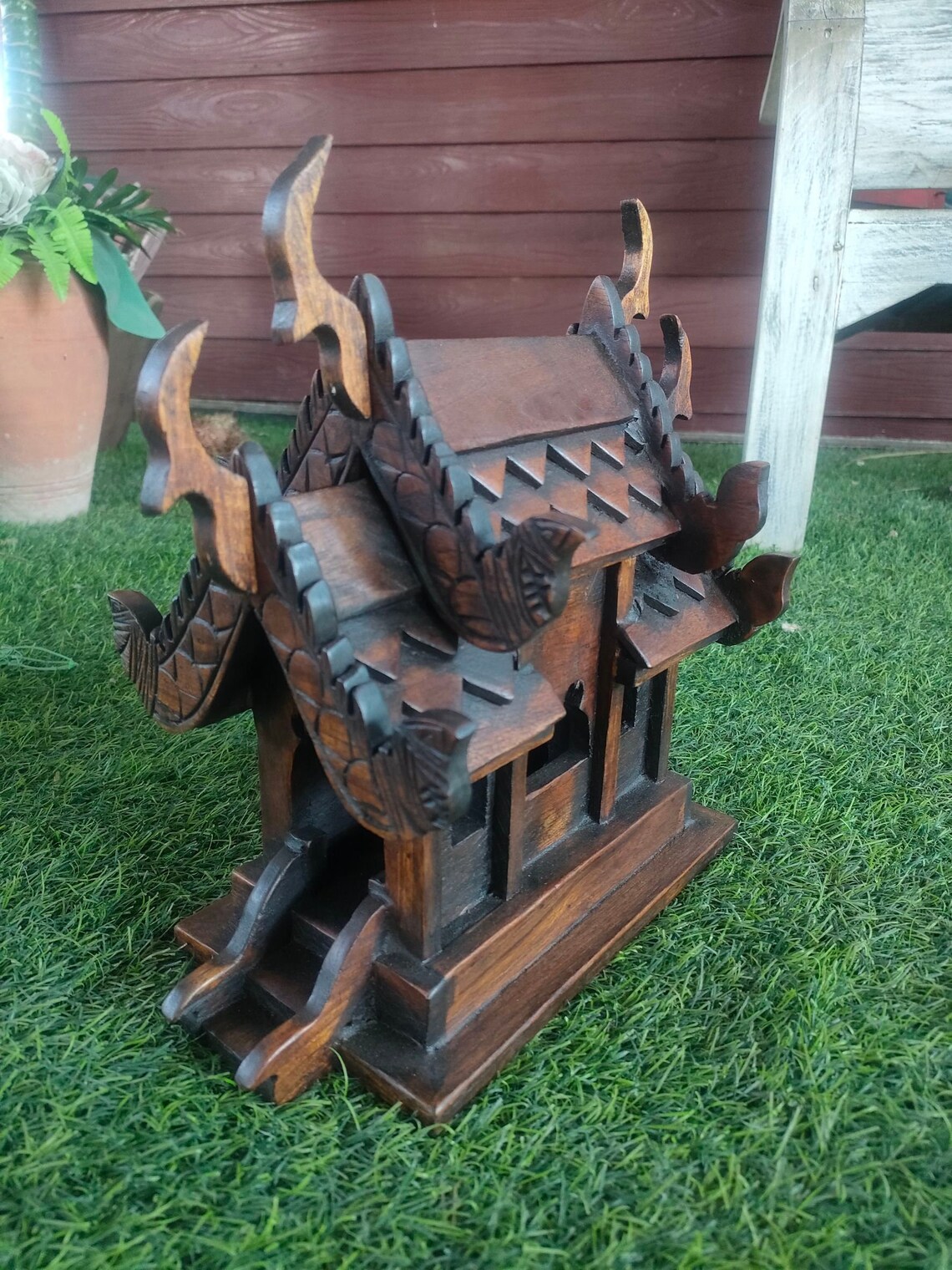 Thai Style Wooden House Thai House Altar. | Etsy