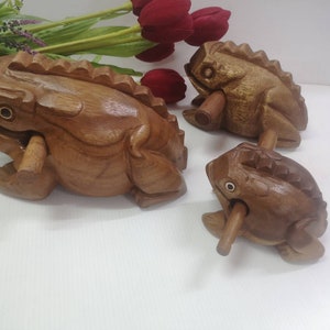 Wooden Frog Sounding Wooden Frog Toys. - Etsy