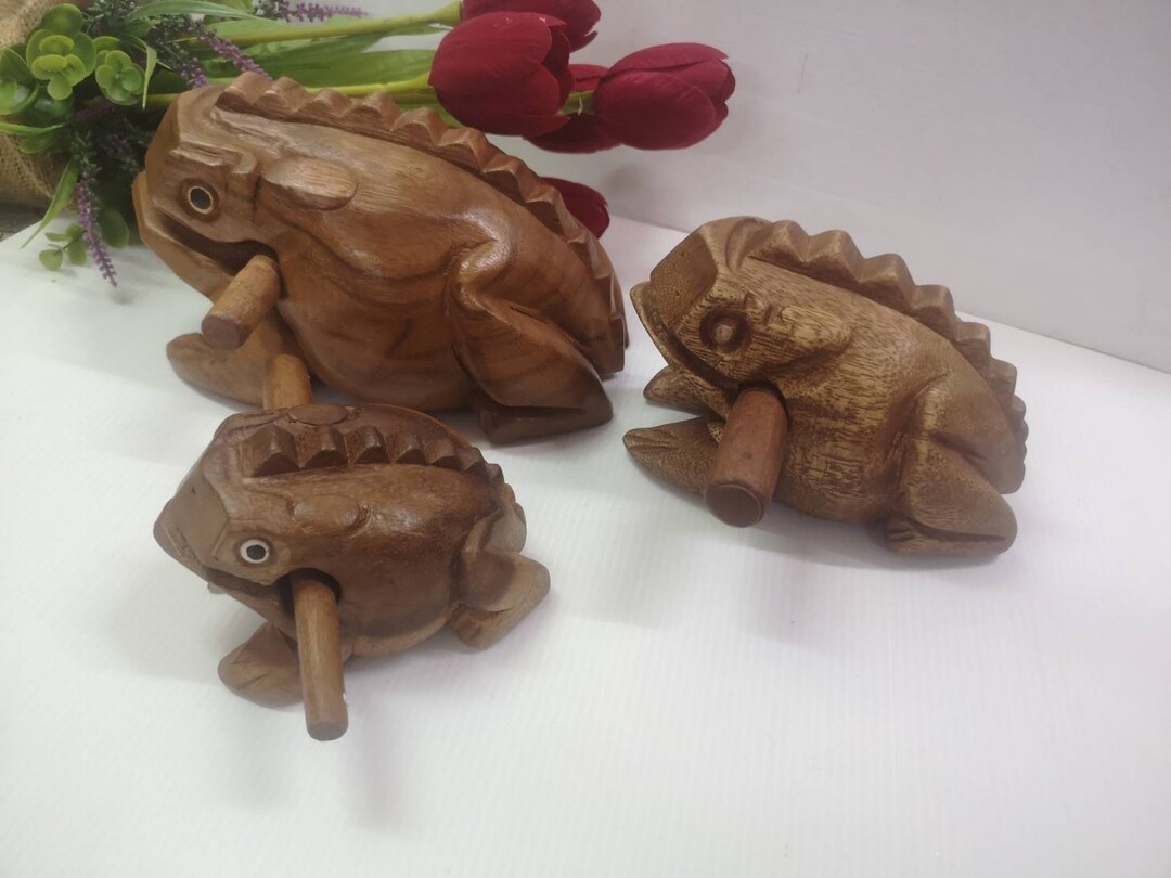 Wooden Frog Sounding Wooden Frog Toys. - Etsy