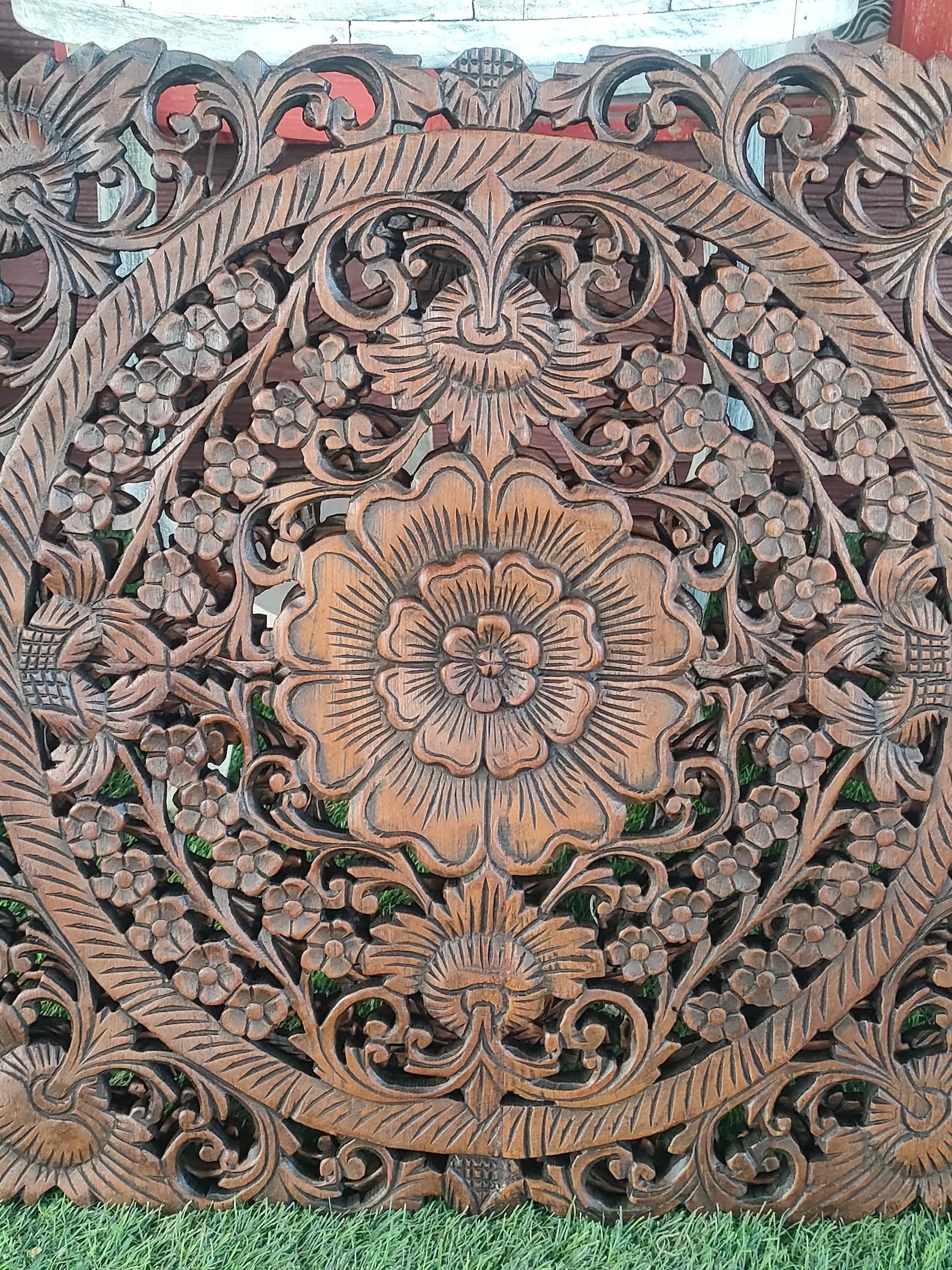 Wood Carving Wall Decoration Beautiful Art Handmade Work | Etsy