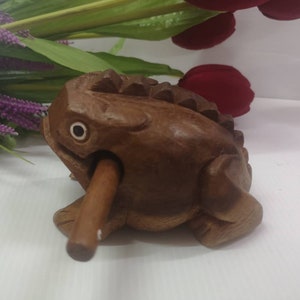 Wooden Frog Sounding Wooden Frog Toys. - Etsy