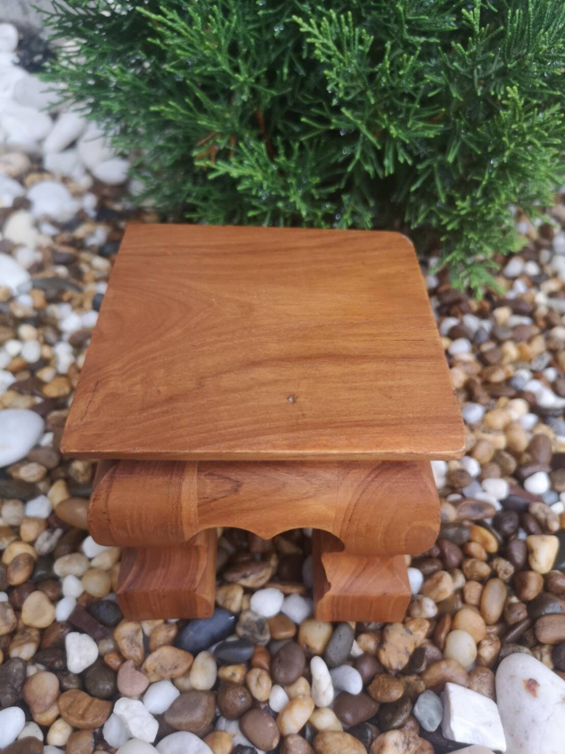 Miniature Buddha table Teak wood Buddha stand. | Etsy