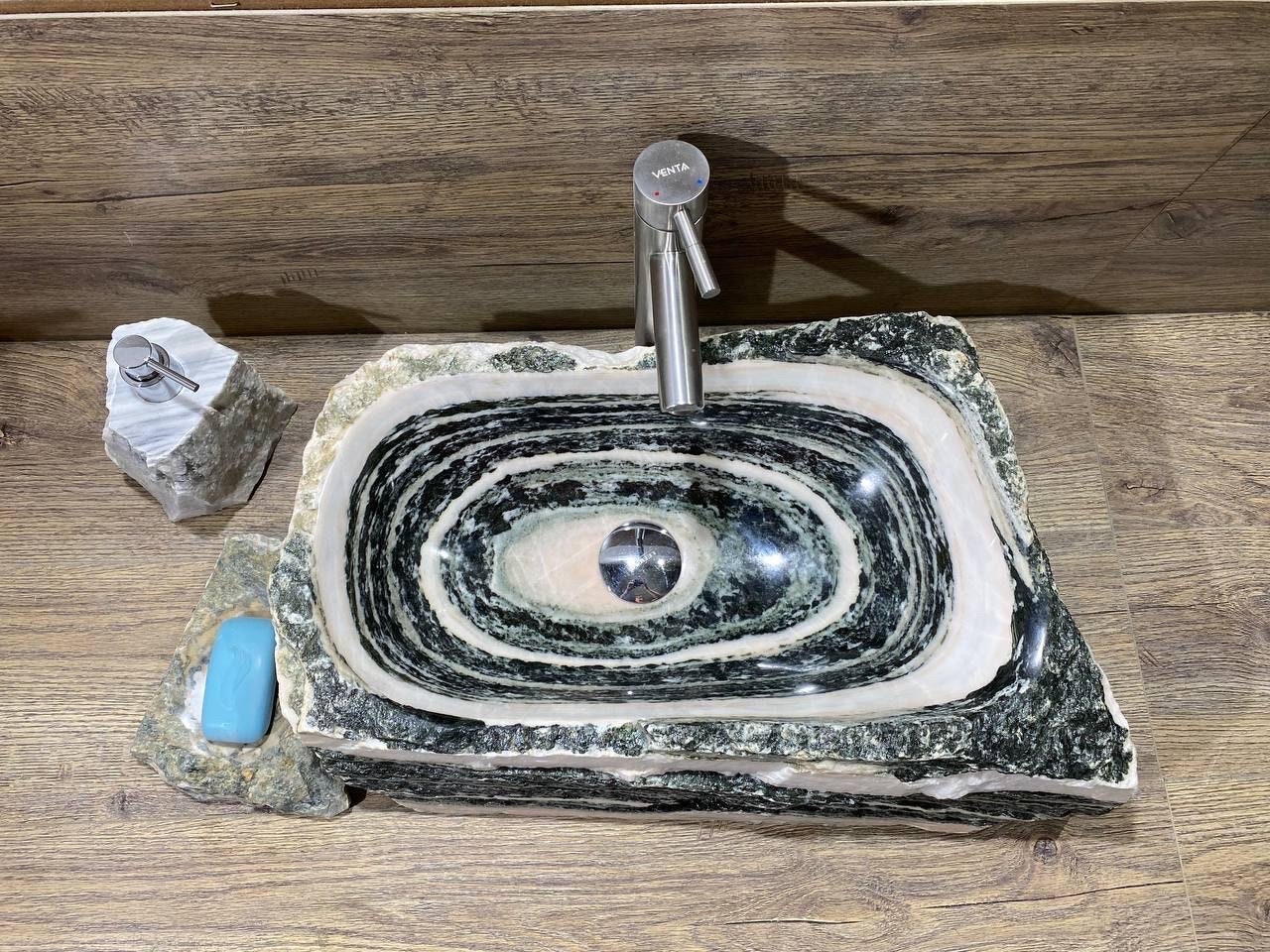 Natural Stone Sink, Vanity Sink, Bathroom Vanity Sink, Rock Sink ...