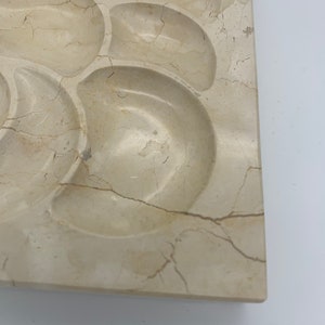 White Marble Jewelry Display Tray, Ring Earrings Organizer, Jewelry ...