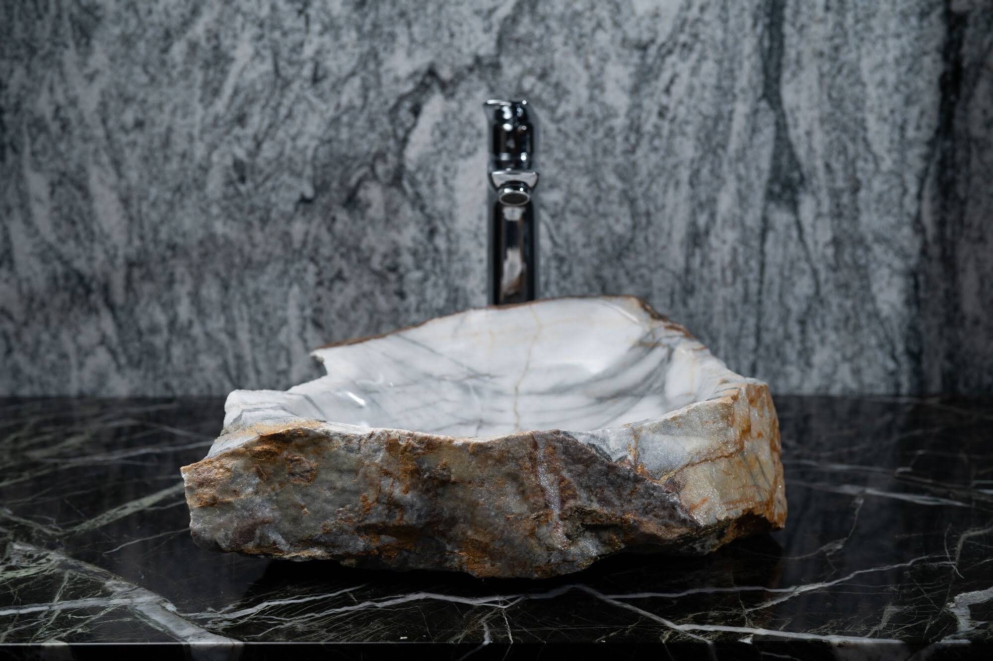 Polished Stone Sink, Stone Sink Vessel, Farmhouse Sink, Hotel ...