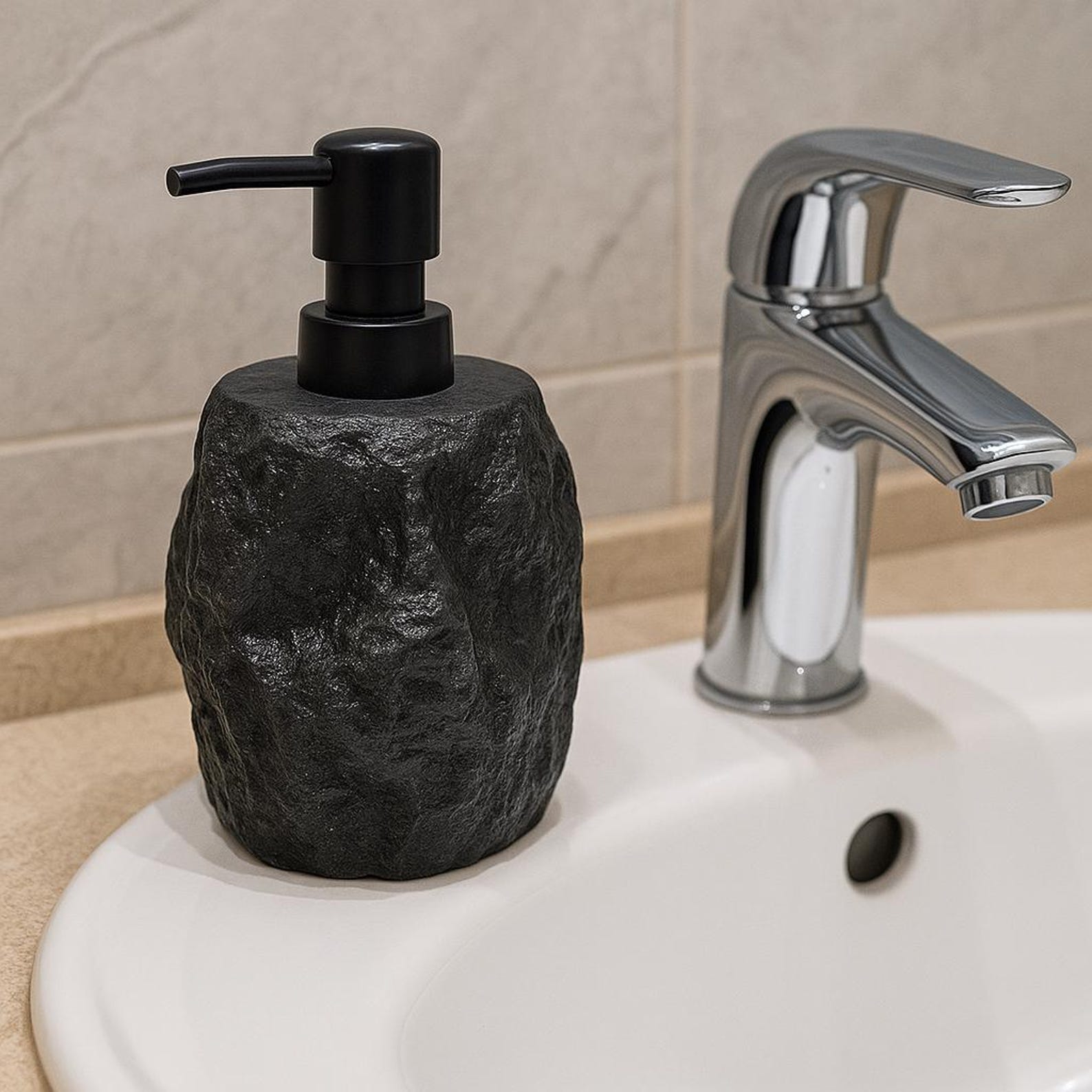 Hand Soap Dispenser Marble, Bathroom Accessories, Hand Lotion Stone ...