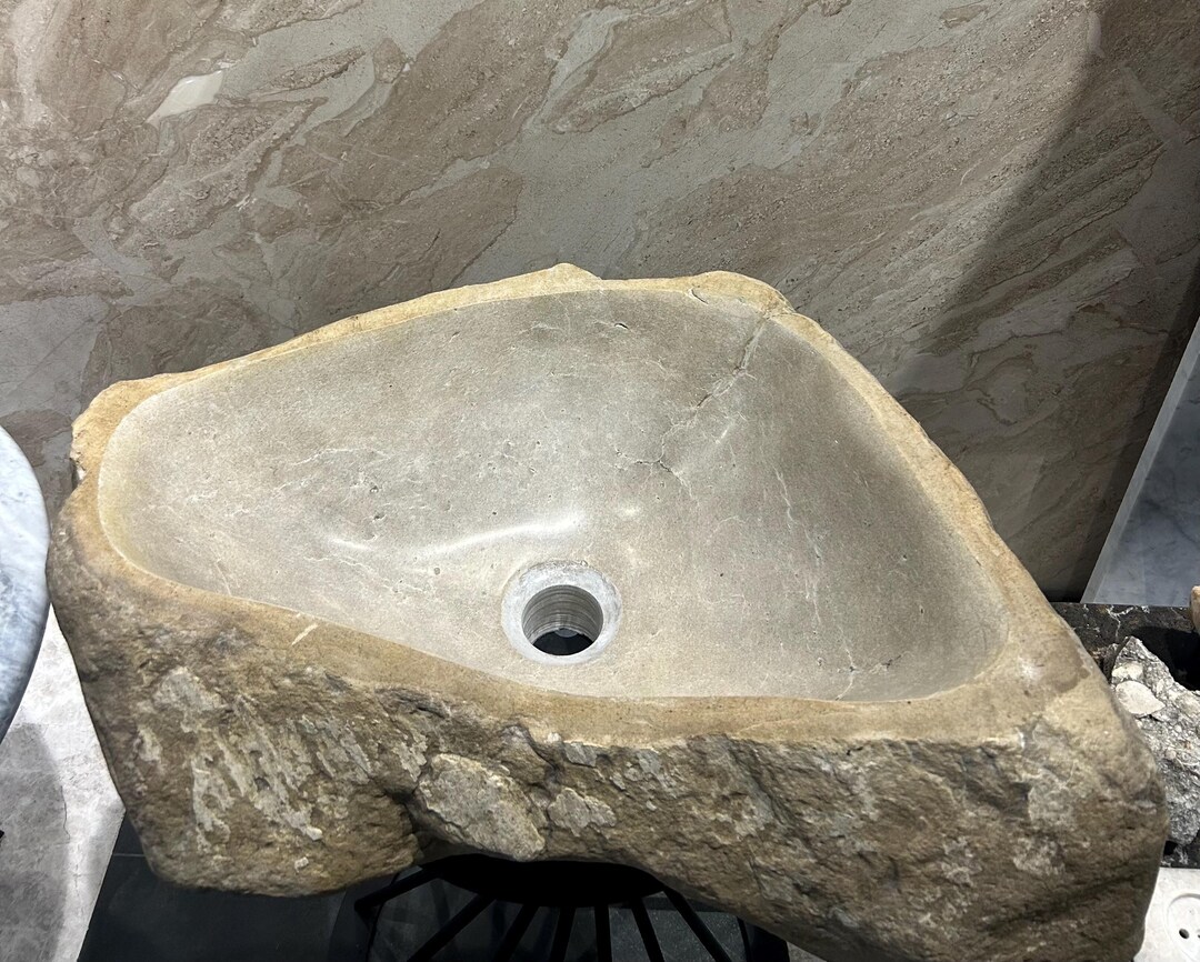 Natural Stone Sink, Vanity Sink, Bathroom Vanity Sink, Rock Sink ...