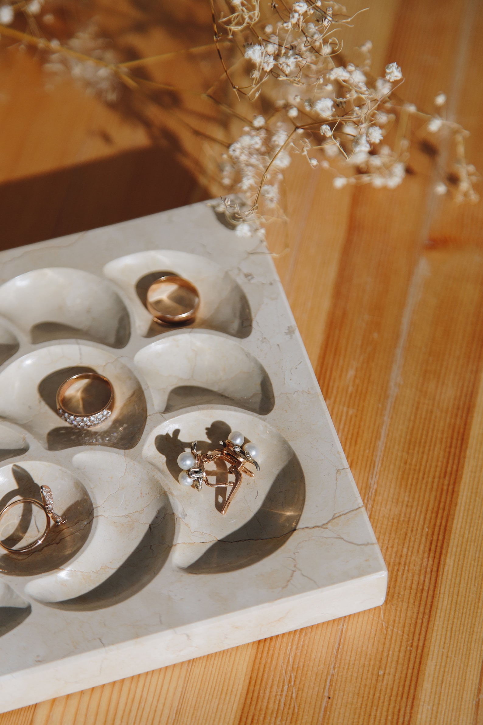 Handmade Marble Jewelry Display Tray, Ring & Earring Holder - Etsy