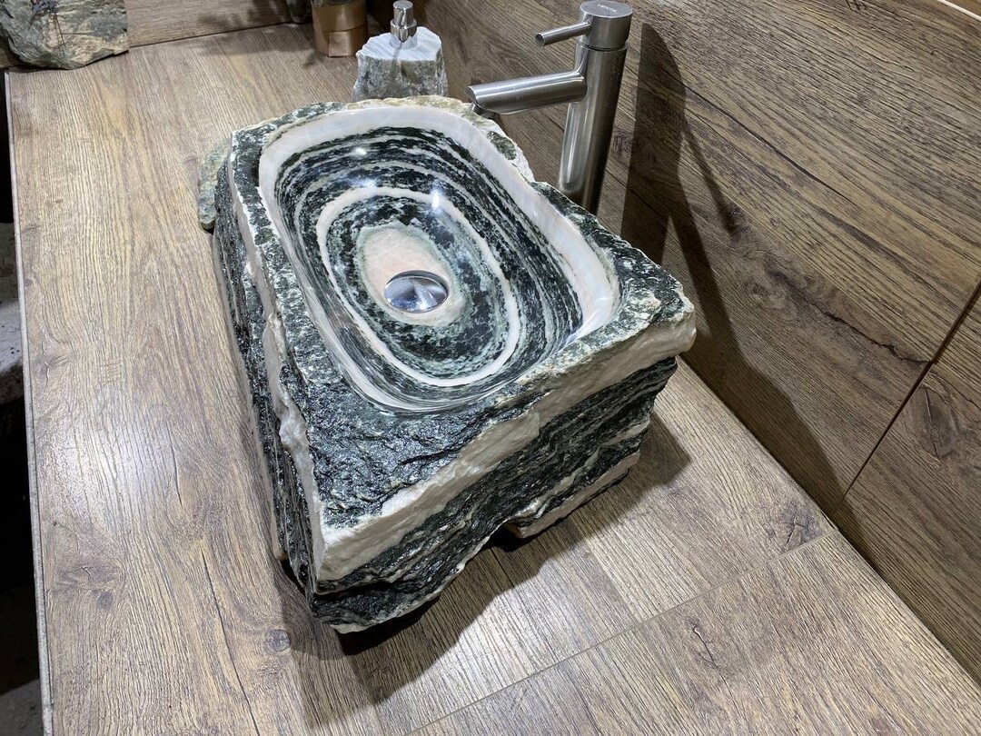 Natural Stone Sink, Vanity Sink, Bathroom Vanity Sink, Rock Sink ...