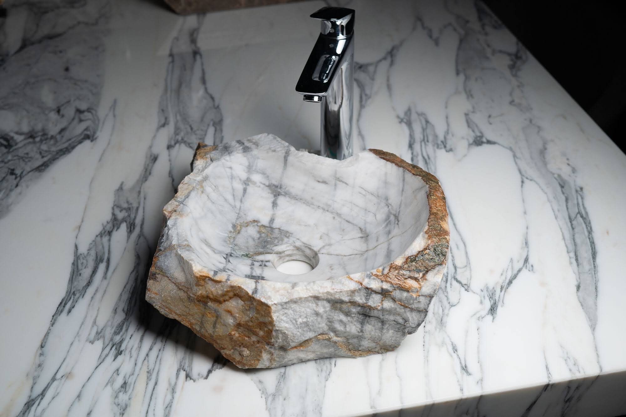 Polished Stone Sink, Stone Sink Vessel, Farmhouse Sink, Hotel ...