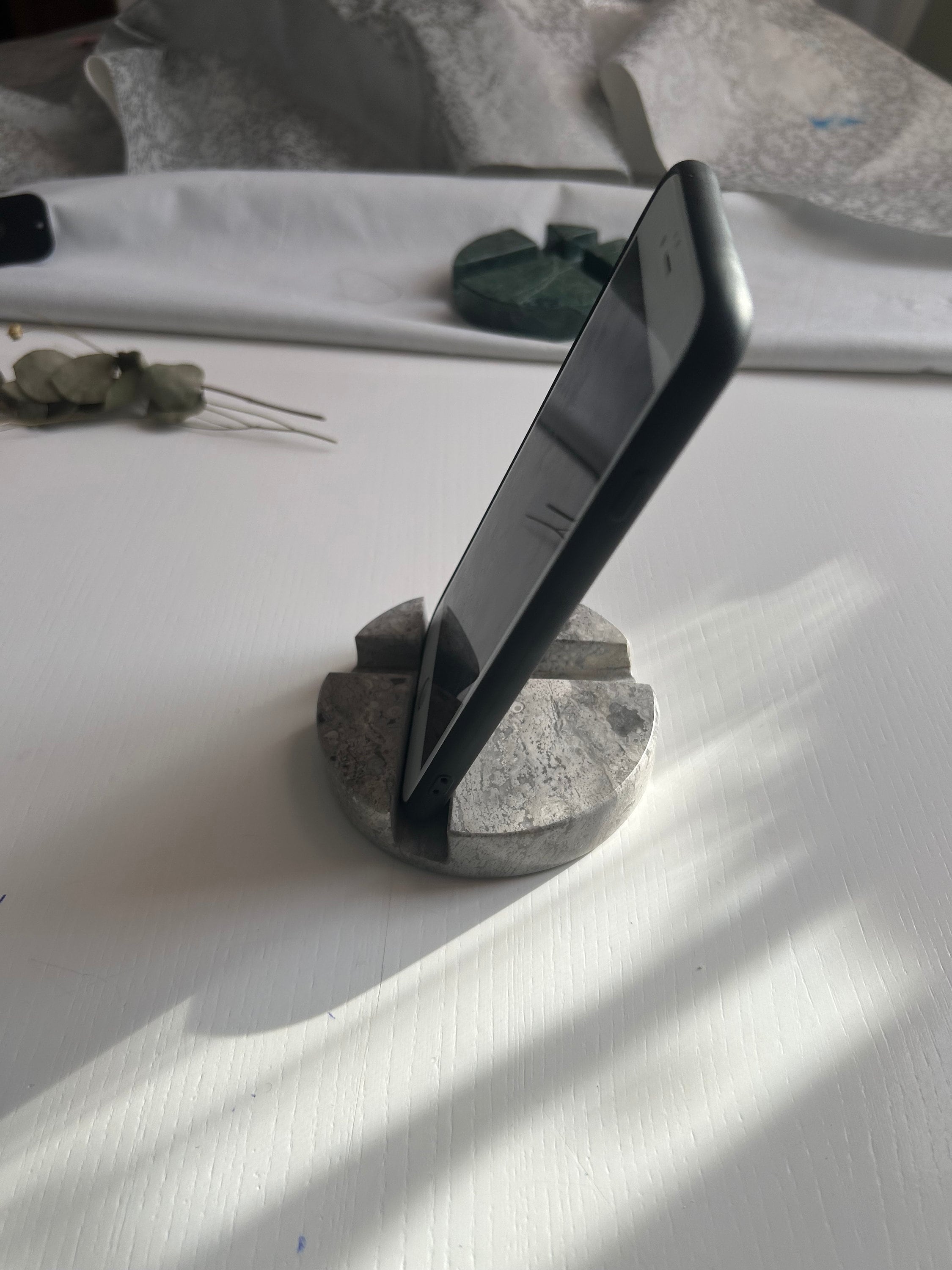 IPhone Marble Stand Fits All Phone Models, iPad Unique Marble Holder ...
