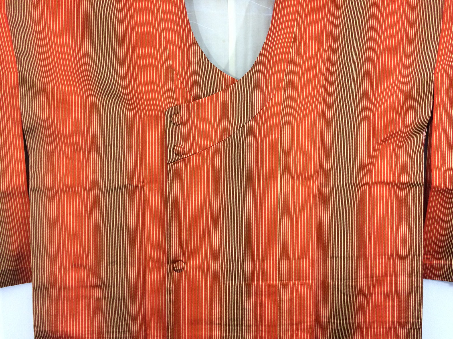 Japanese Raincoat, for Kimono, Ama Coat, for Women, Vintage, Orange ...