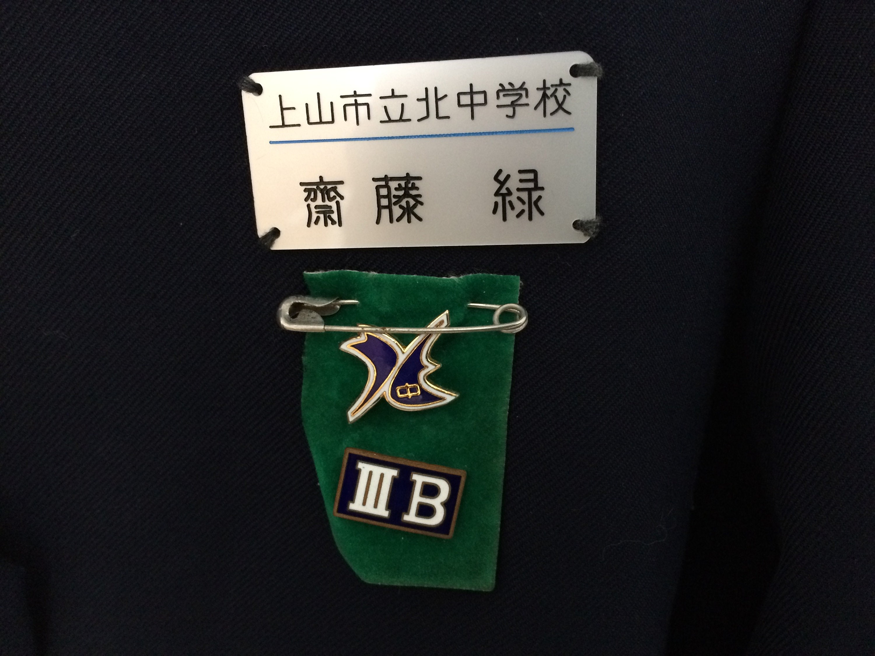 Japanese School Girl Junior High School Jacket, Vintage, From the 90s ...