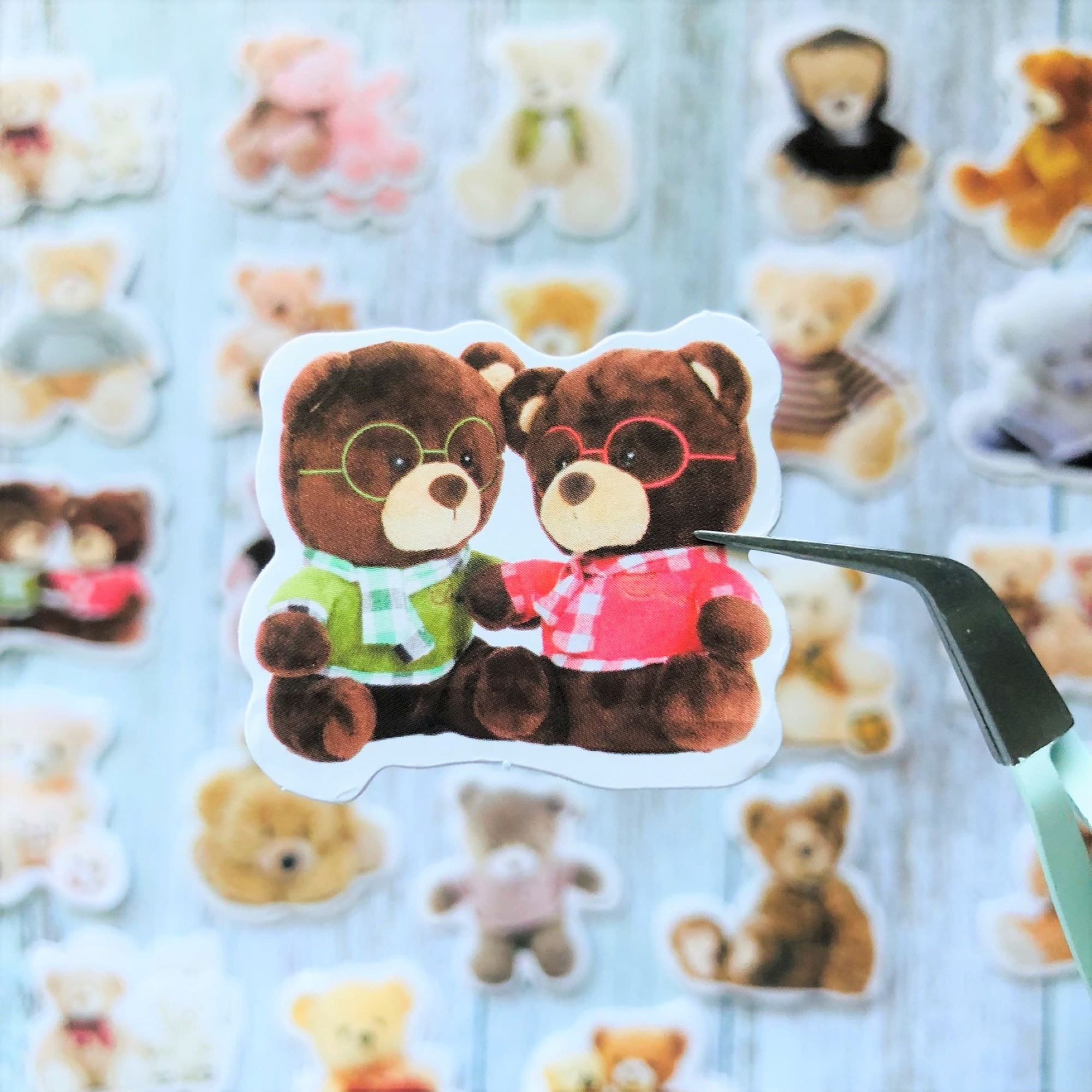 Teddy Bear Sticker Pack Cute Teddy Bear Stickers - Etsy.de