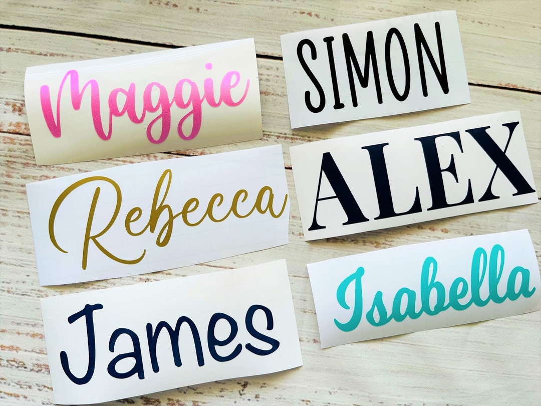 Name Decal, Name Stickers, Name Stickers for Kids, Name Stickers for ...