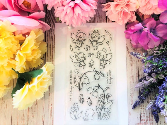 Fairy Stamps Clear Stamps Card Making Stamp Set Sentiment - Etsy Australia