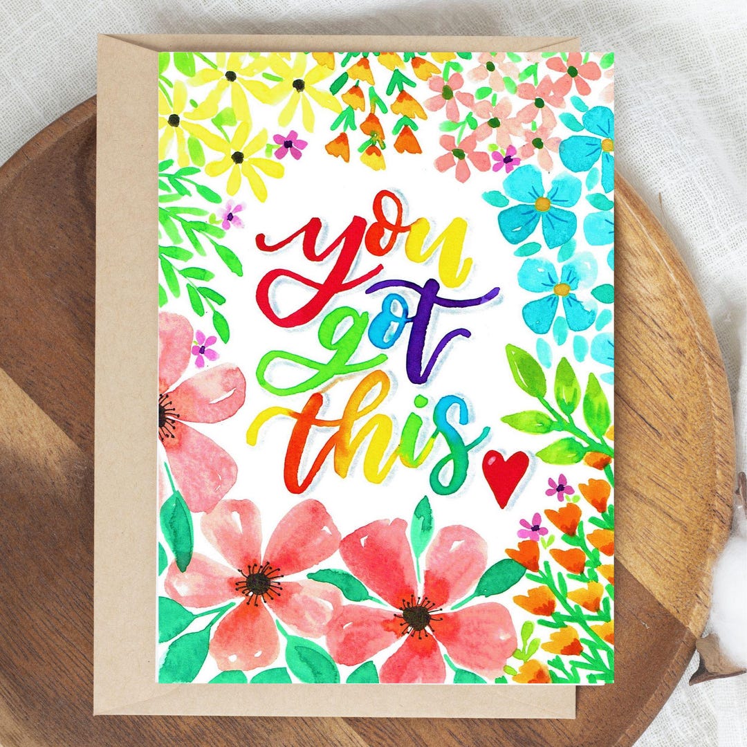 You Got This Card, Printable Greeting Card (digital Download ...