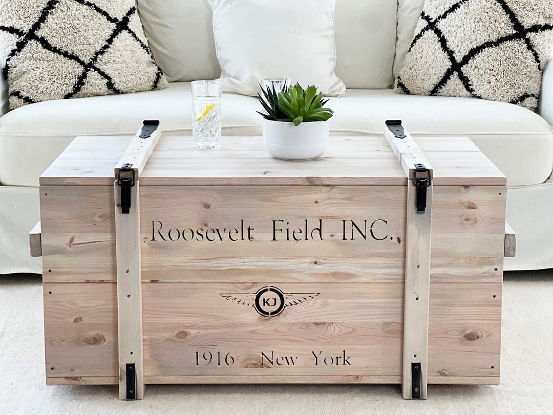 Uncle Joe's Chest Cargo Box roosevelt Coffee Table Wooden Box Side ...