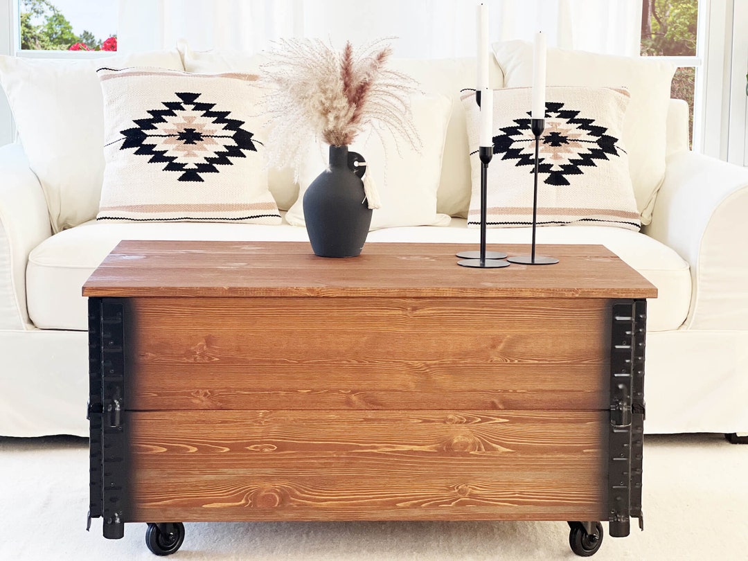 Coffee Table XL Chest Wooden Box Vintage Shabby Ch - Etsy