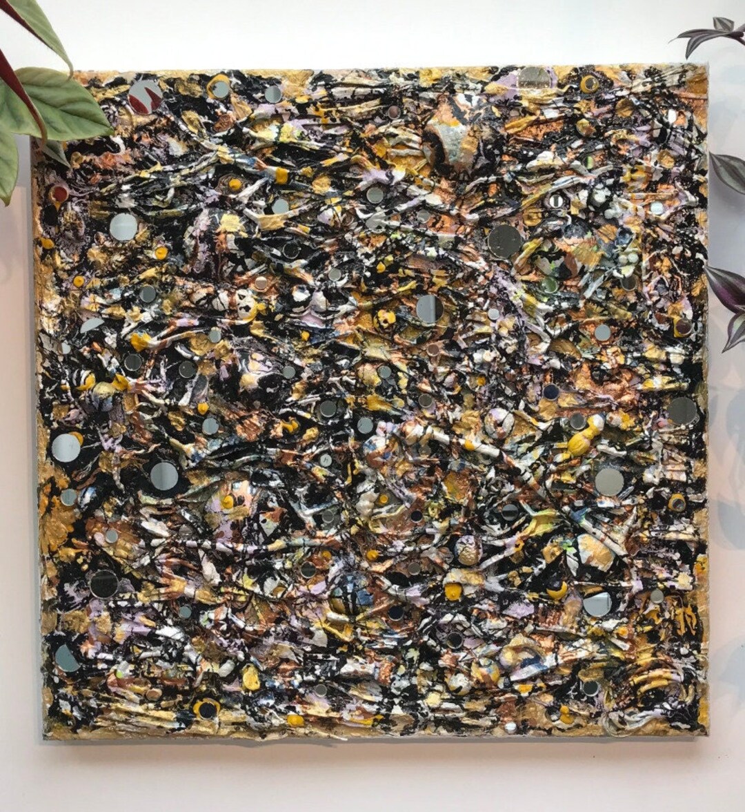 Homage to Jackson Pollock 60 X 60cm Exciting Abstract-expressionist ...