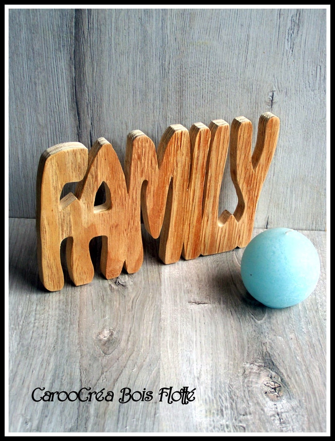 Wooden Word Cut Out Word Family Wooden Letters Sign Family Home Decor ...