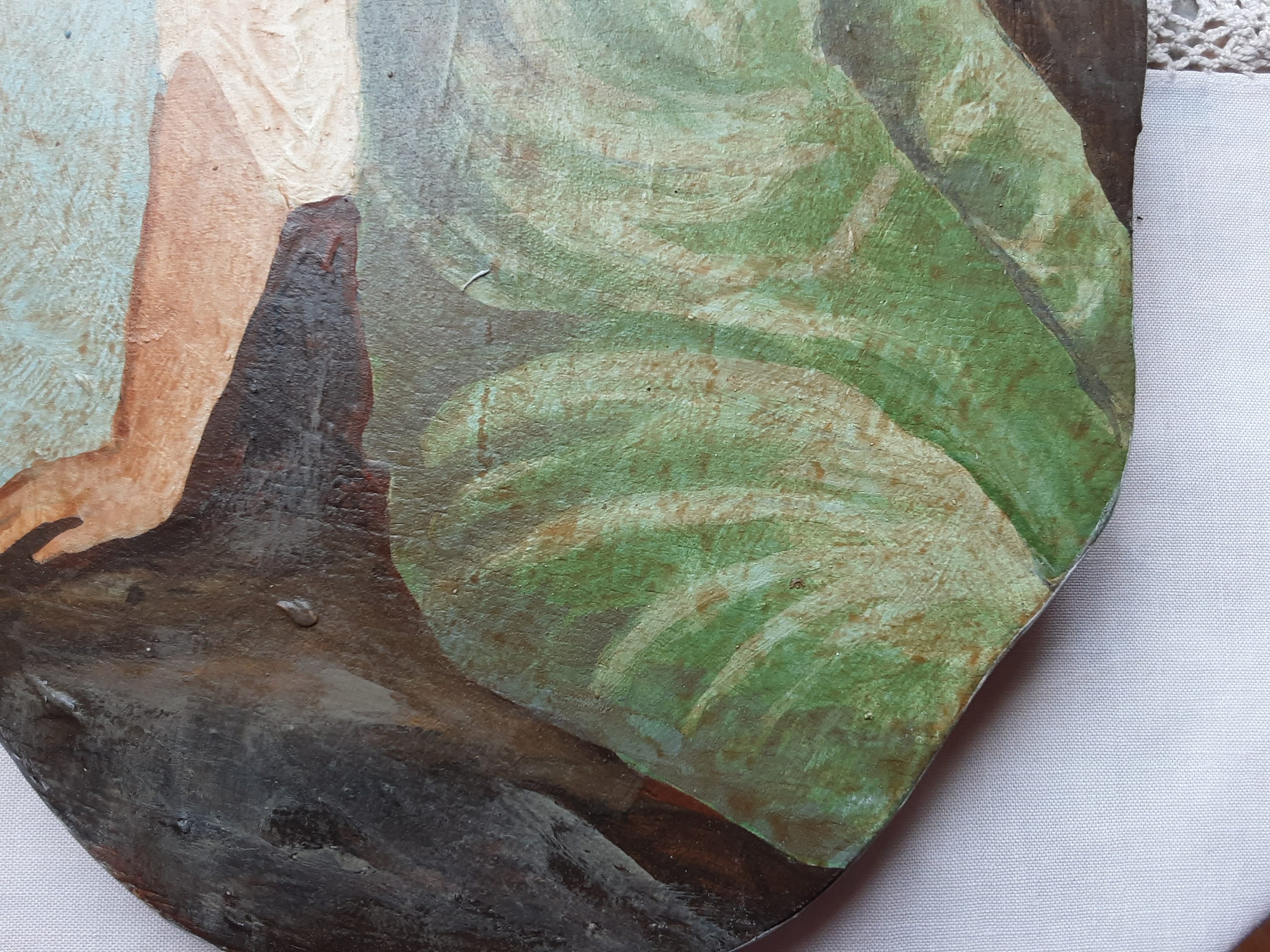 Roman Art ( Pompeii): Death of Icarus. Hand-painted Over Stuccoed Board ...