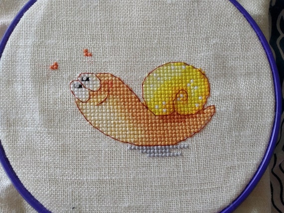 Cross Stitch Pattern Digital Snail 13 PDF and CSSaga. Cross Stitch ...
