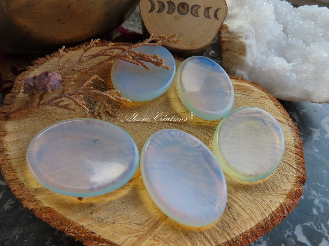 Oval Anti-stress Opalite Stone 45x35mm - Etsy