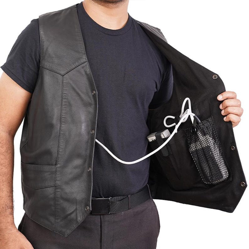 LVAD Heartmate 2 & 3 Leather Vest – Medical Vest With Battery ...