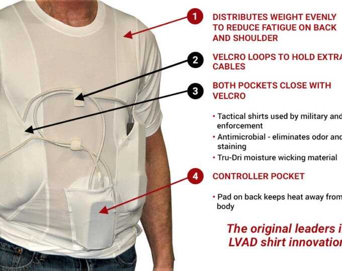 VAD Wear® Mens Lightweight LVAD Vest - Etsy