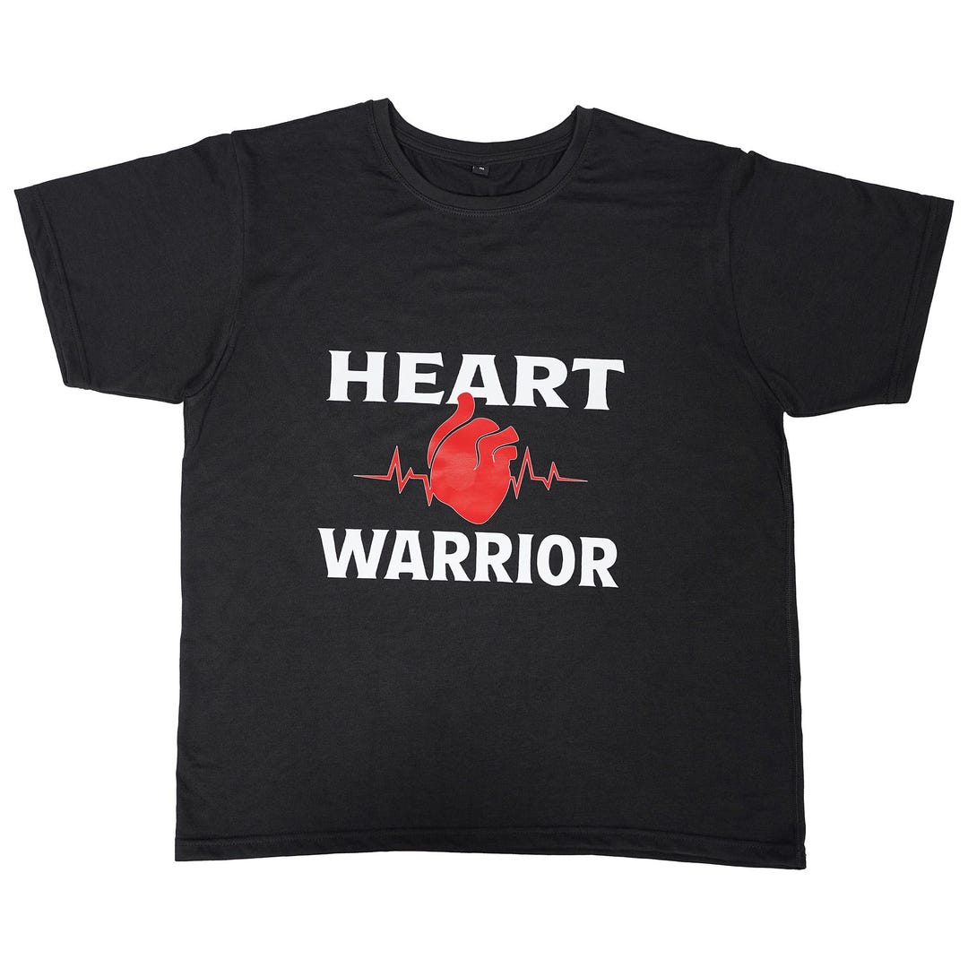 LVAD Shirt for Men – Black Cotton Tee, Heart Device Support, Medical ...