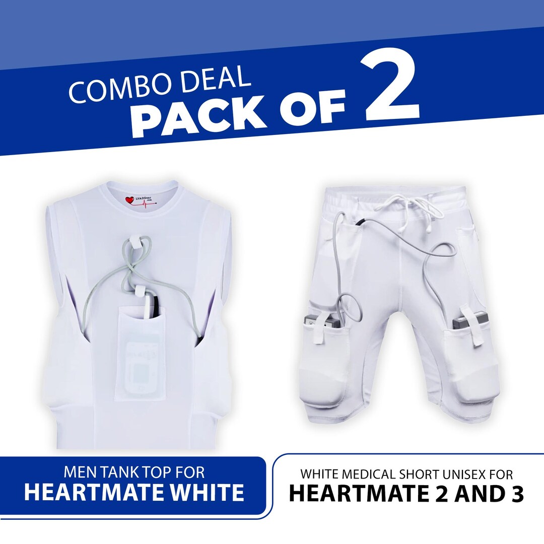 LVAD Tank Top & Shorts for Heartmate 2 and 3 – Comfortable Medical Wear ...