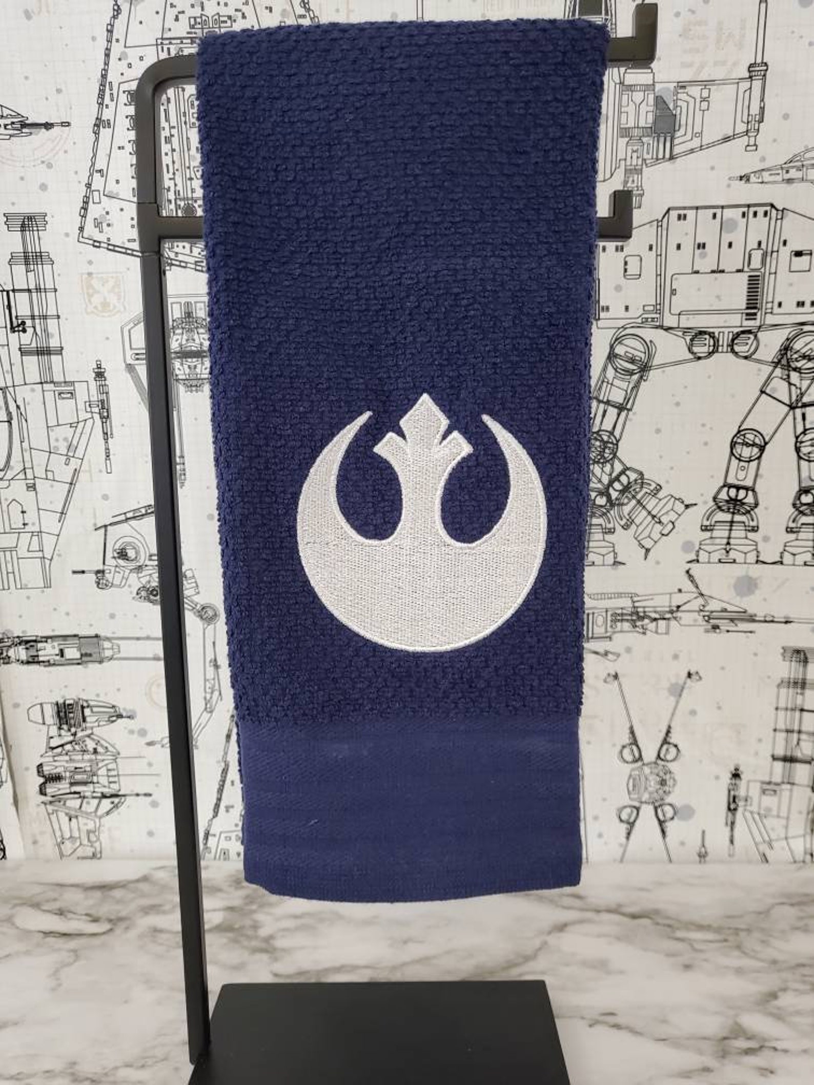 Rebel Alliance or Imperial Cog Embroidery on Solid Color - Etsy