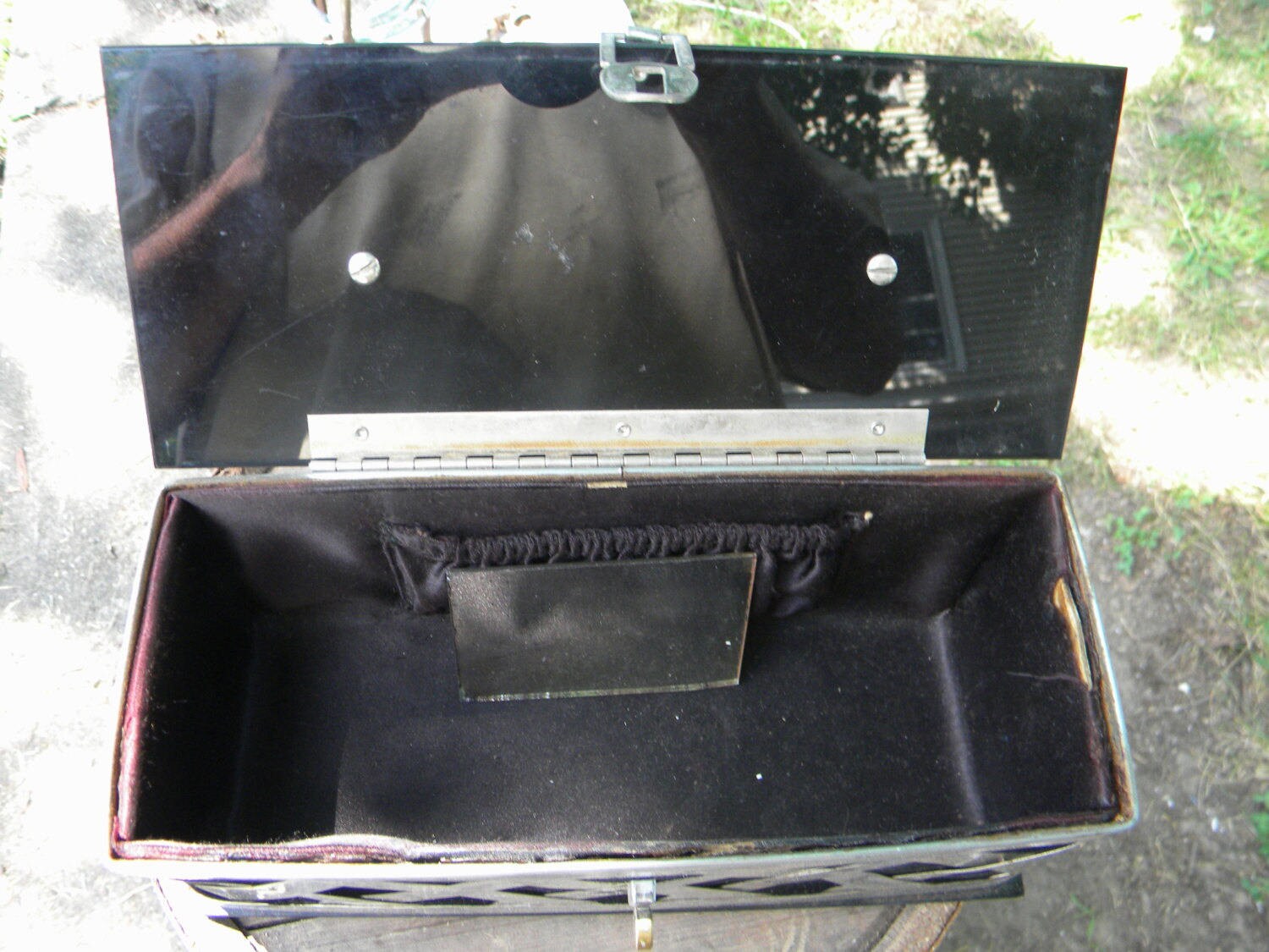 Vintage Antique 1950s Black LUCITE and Chrome PURSE HANDBAG - Etsy