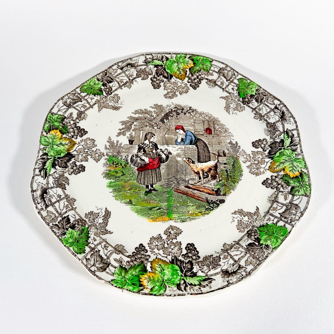 Decorative Serving Plate: Vintage Ceramic Copeland Spode's Byron Series ...