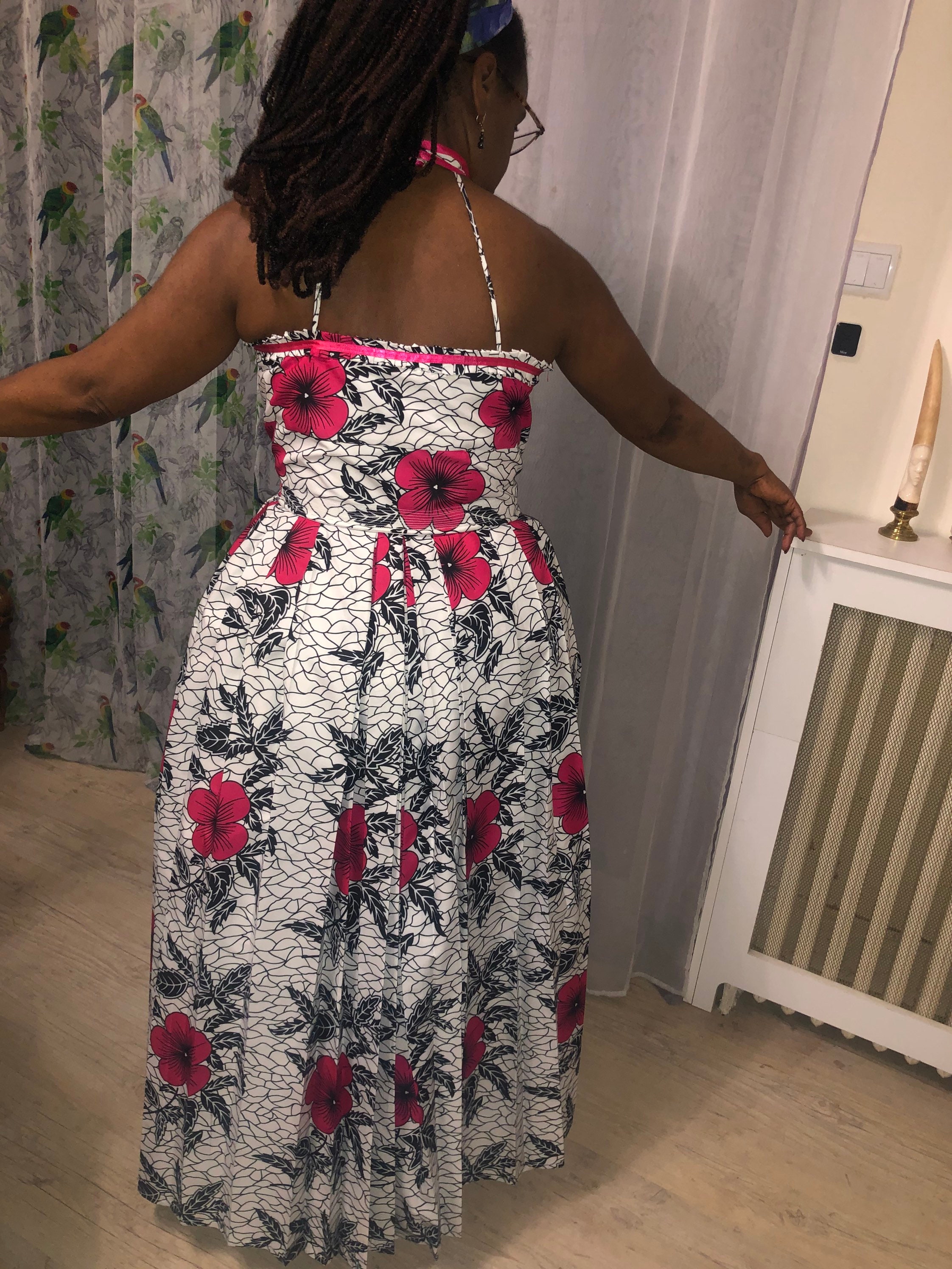 Traditional Creole flower dress | Etsy