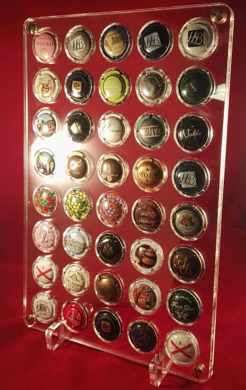 Plexiglas Display for Champagne Capsules - Etsy