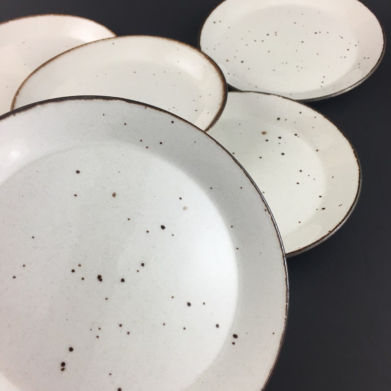 Vintage Modern Plate Set - Etsy