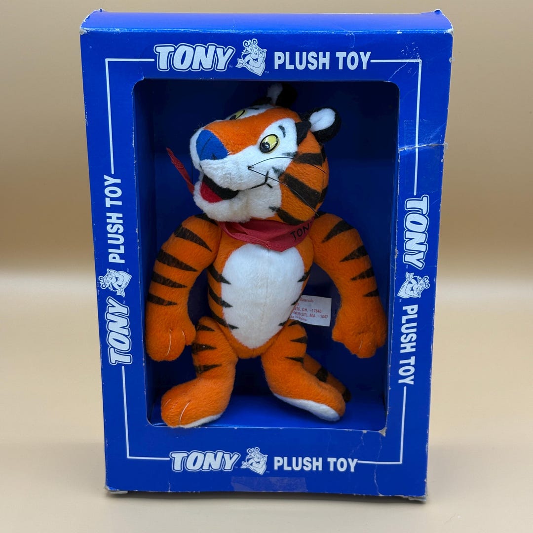 Tony the Tiger Frosted Flakes 1990's Plush Toy, 1990s Pop Culture - Etsy