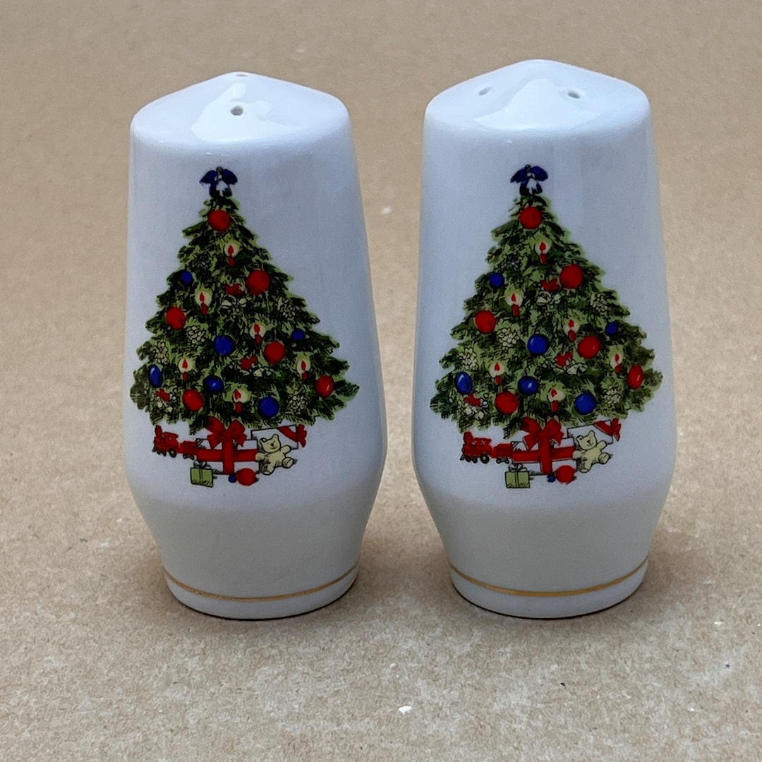 Set of Christmas Tree Salt Pepper Shaker, Christmas Salt Pepper Shaker ...