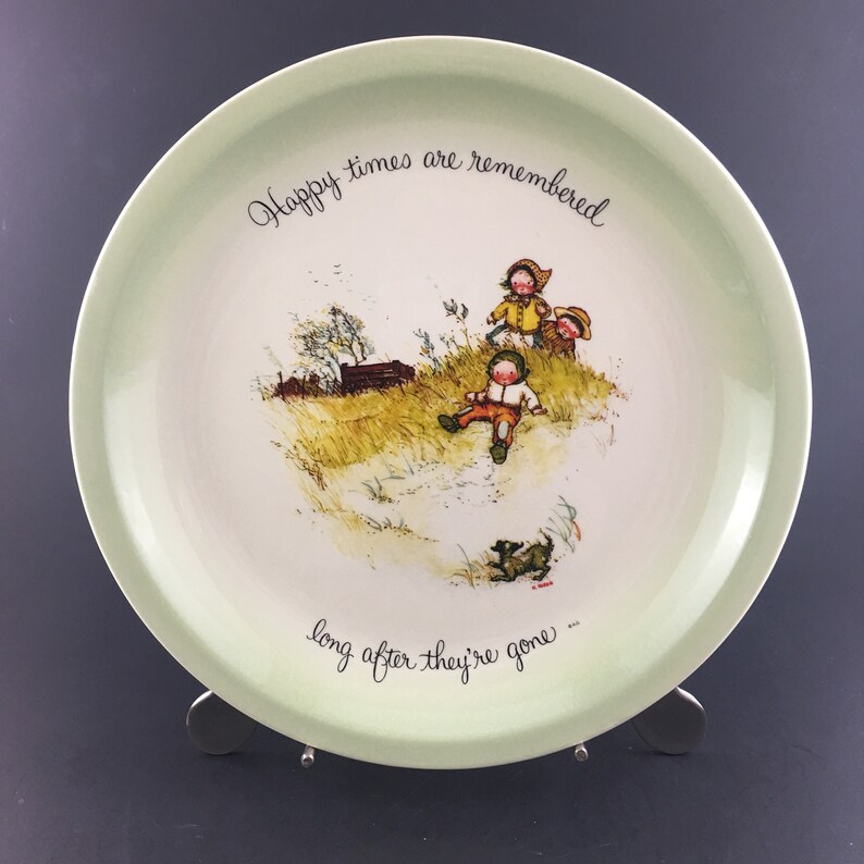Vintage Holly Hobbie Collector Plate 1972 Happy Times Are Etsy