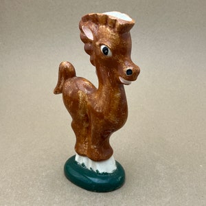 Whimsical Vintage Deer Vase, Bohemian Eclectic Deer Vase, Gift for Deer ...