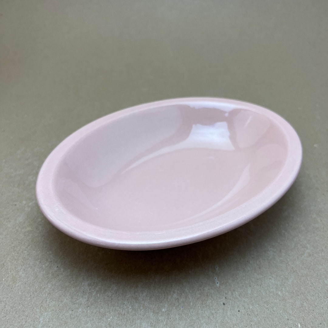 Vintage Buffalo China Rouge Ware Salmon Vegetable Dish, Buffalo Pottery ...